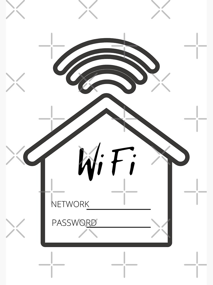 "WiFi access password " Sticker for Sale by innalabwork | Redbubble