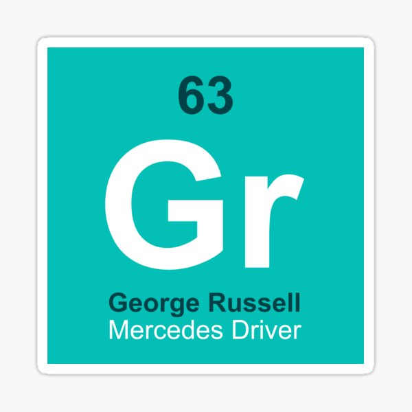 "Russell Driver Element - 2022 Season" Sticker for Sale by GreazyL ...