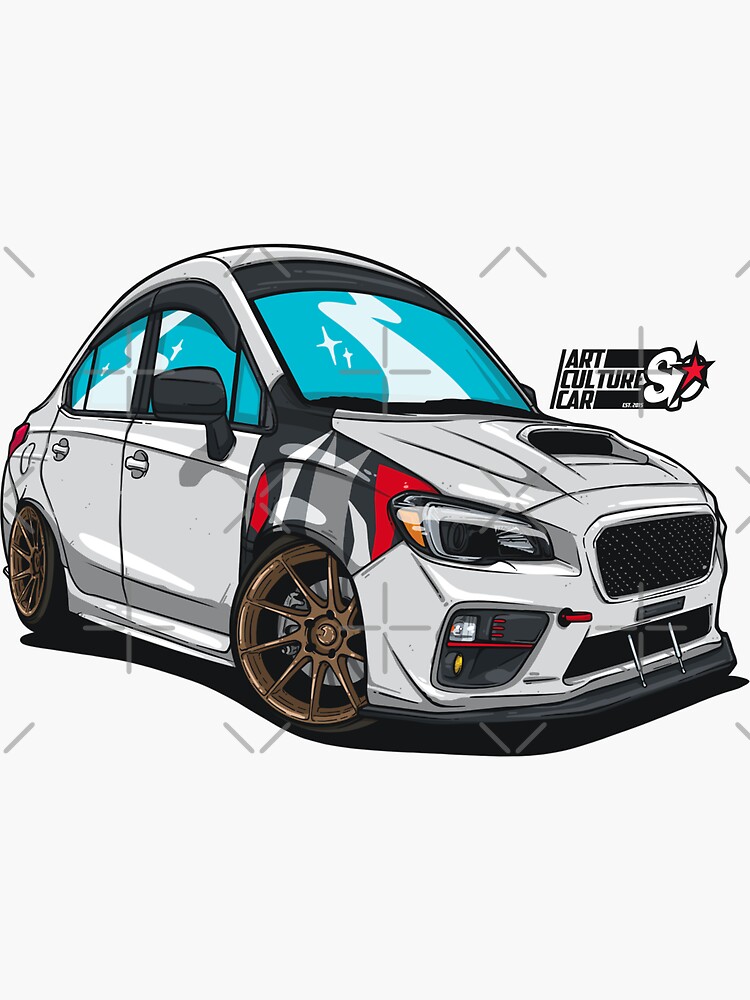 "Cartoon WRX (@josesbored)" Sticker for Sale by SprayPatrick | Redbubble