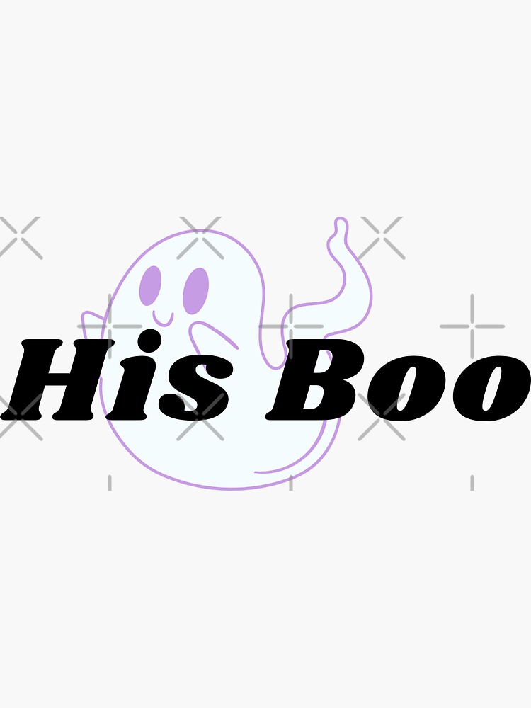 "His Boo" Sticker by GusGusShop | Redbubble