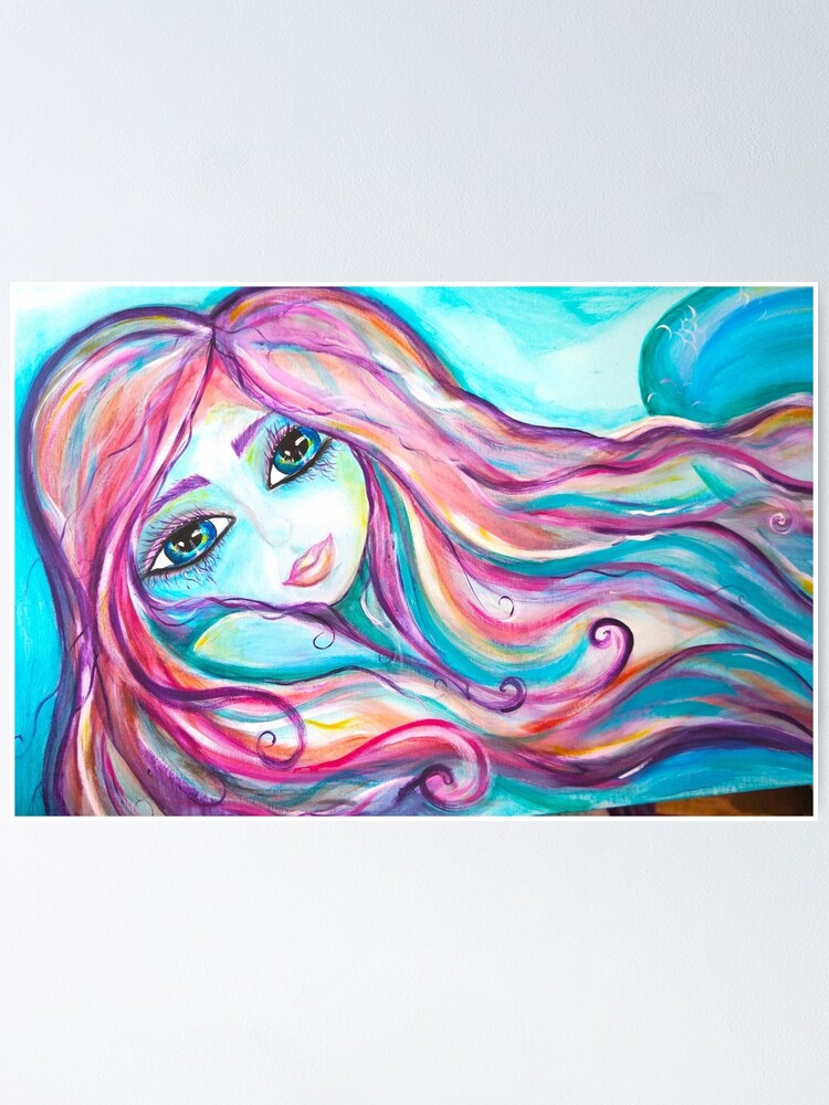 "Mermaid Laura" Poster for Sale by MarleyArt123 | Redbubble