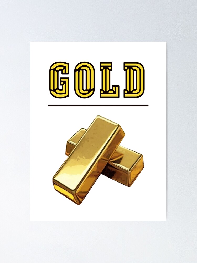 "Gold bar " Poster by SawNamu | Redbubble