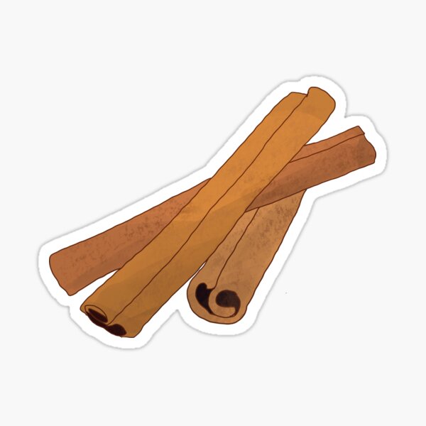 "cinnamon sticks" Sticker for Sale by dustytable599 | Redbubble