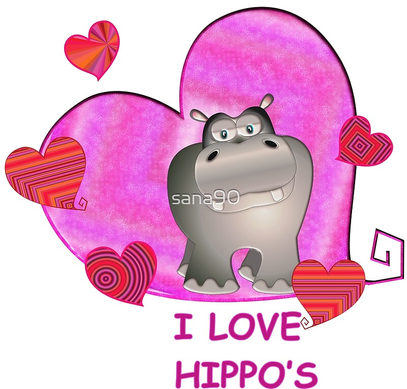 "VALENTINE HIPPO 4" by sana90 | Redbubble