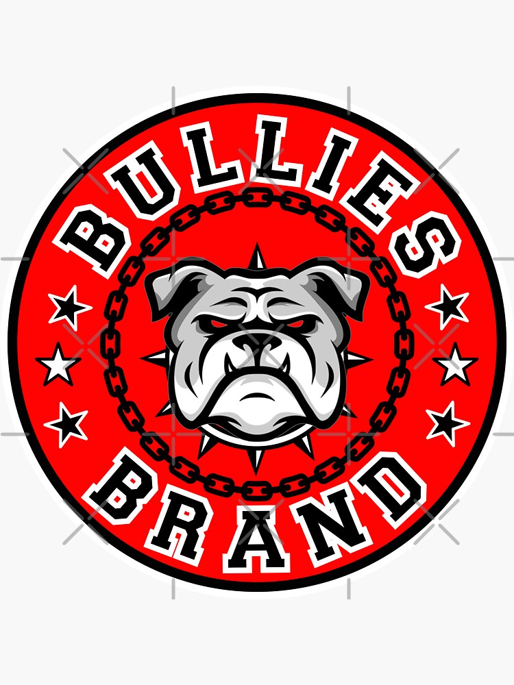 "Bullies Brand Logo (Chi color way)" Sticker by tyturpin | Redbubble