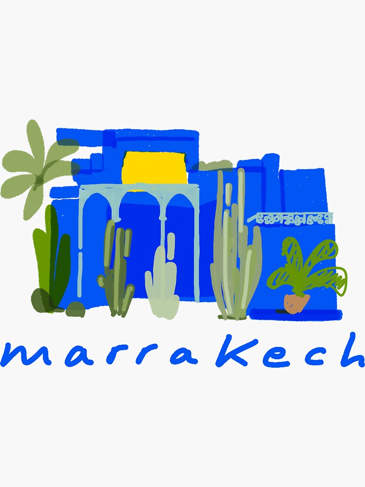"Marrakech garden logo | Maroc" Sticker for Sale by Travel-Planet ...
