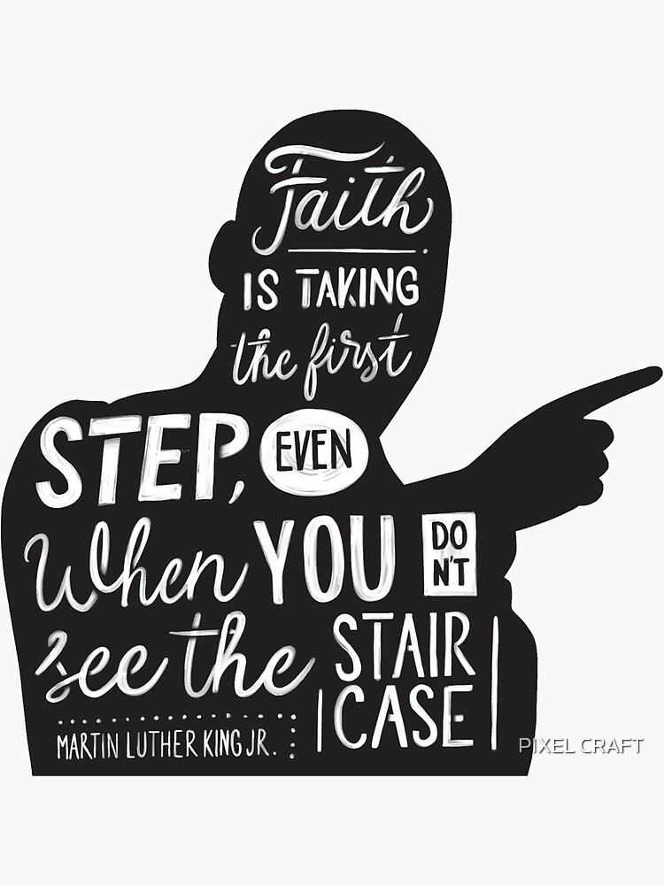 "Dr. Martin Luther King Jr. Day MLK" Sticker by Amr-Be | Redbubble