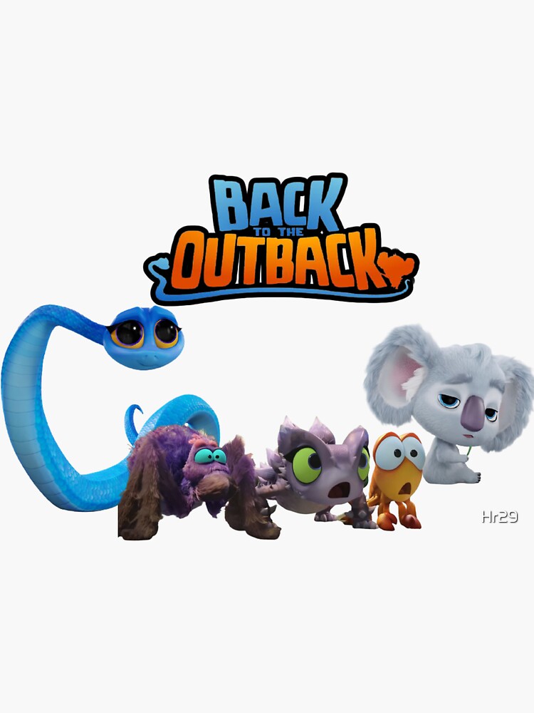 "Back to the outback cartoon" Sticker by Hr29 | Redbubble