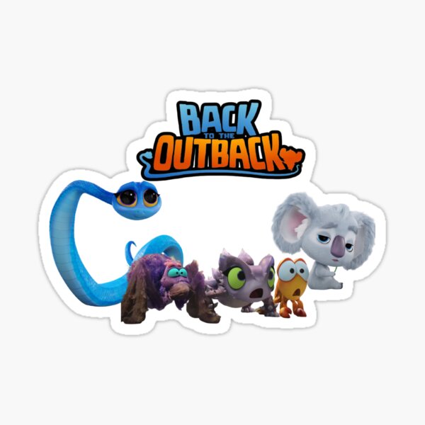 "Back to the outback cartoon" Sticker by Hr29 | Redbubble