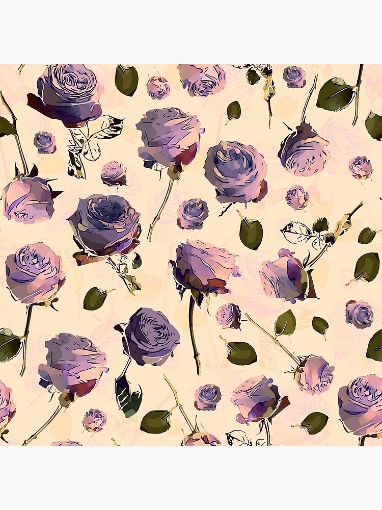 "Powder Violet Roses" Poster for Sale by yoginisbliss | Redbubble