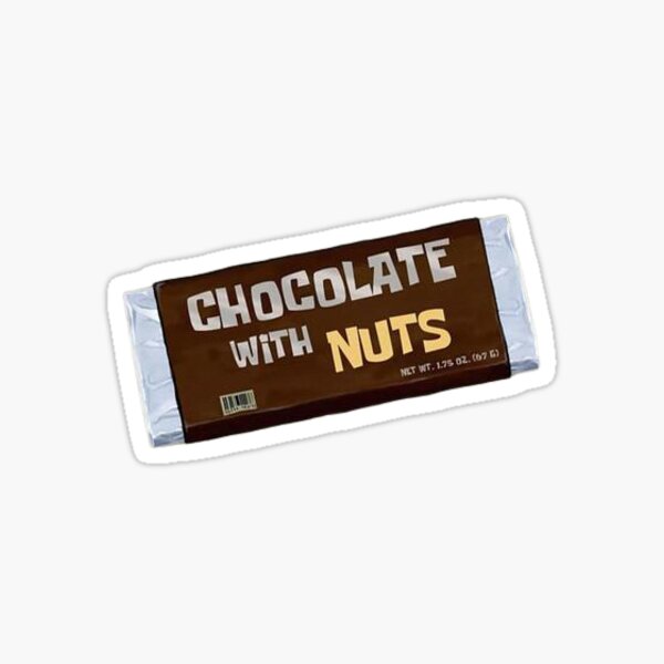 "Chocolate with Nuts Sticker" Sticker by itnastix | Redbubble