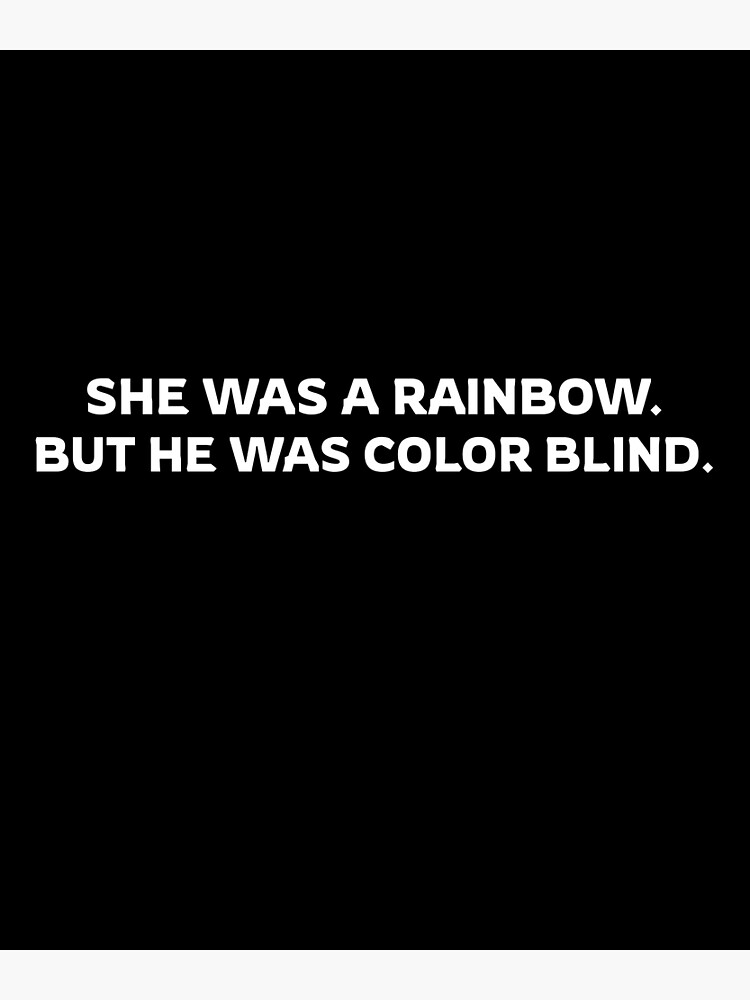 "funny color blind " Poster for Sale by TheArtStudio21 | Redbubble