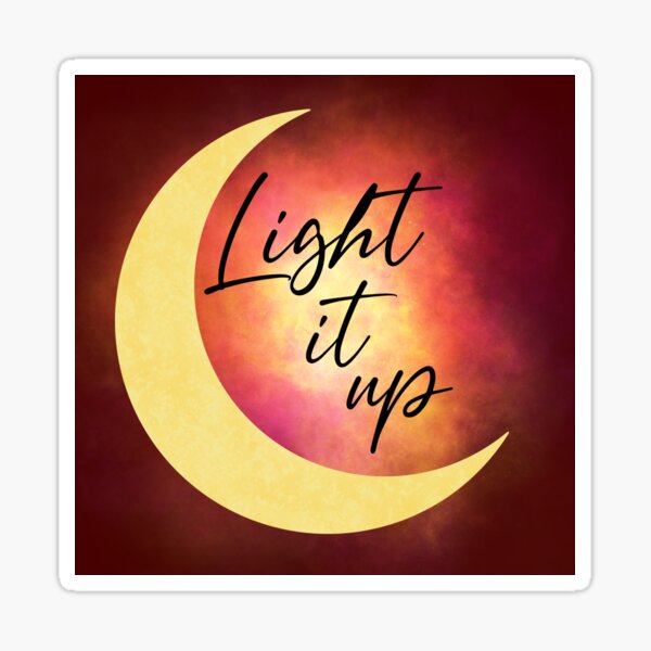 "Light it up (Crescent City)" Sticker by sashabookishart | Redbubble