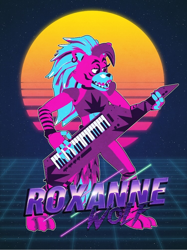 "FNAF Security Breach Neon Roxanne" Photographic Print for Sale by ...