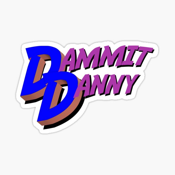 "Dammit Danny" Sticker by gameshowfan2001 | Redbubble