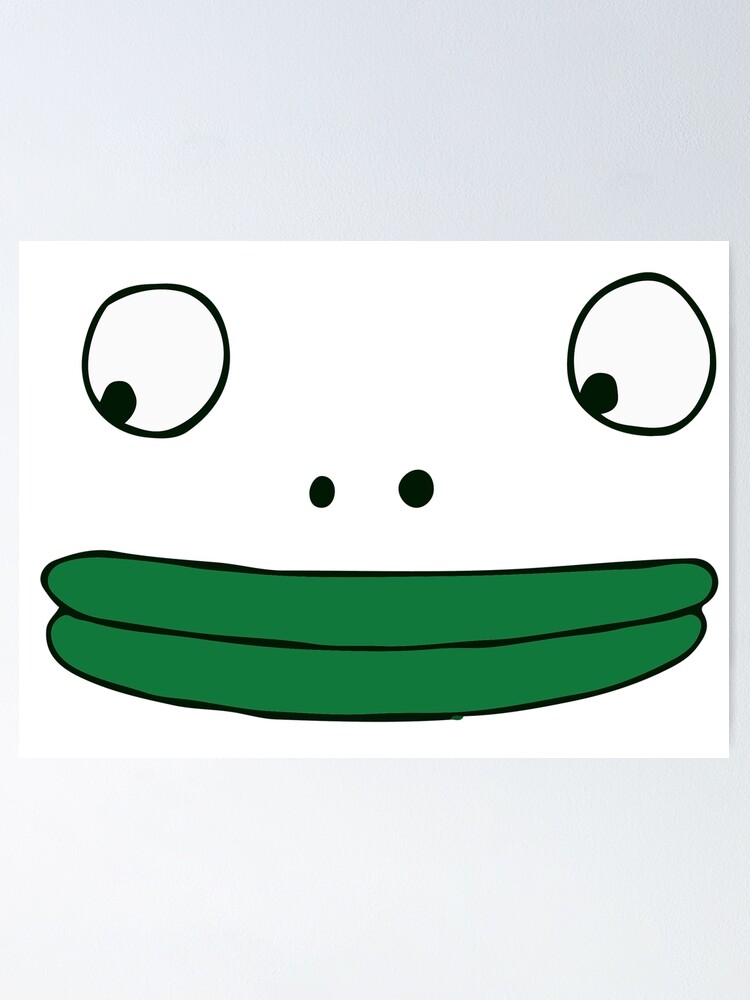 "Smiling Friends Mr Frog Face T-Shirt" Poster by bagelsaurus | Redbubble