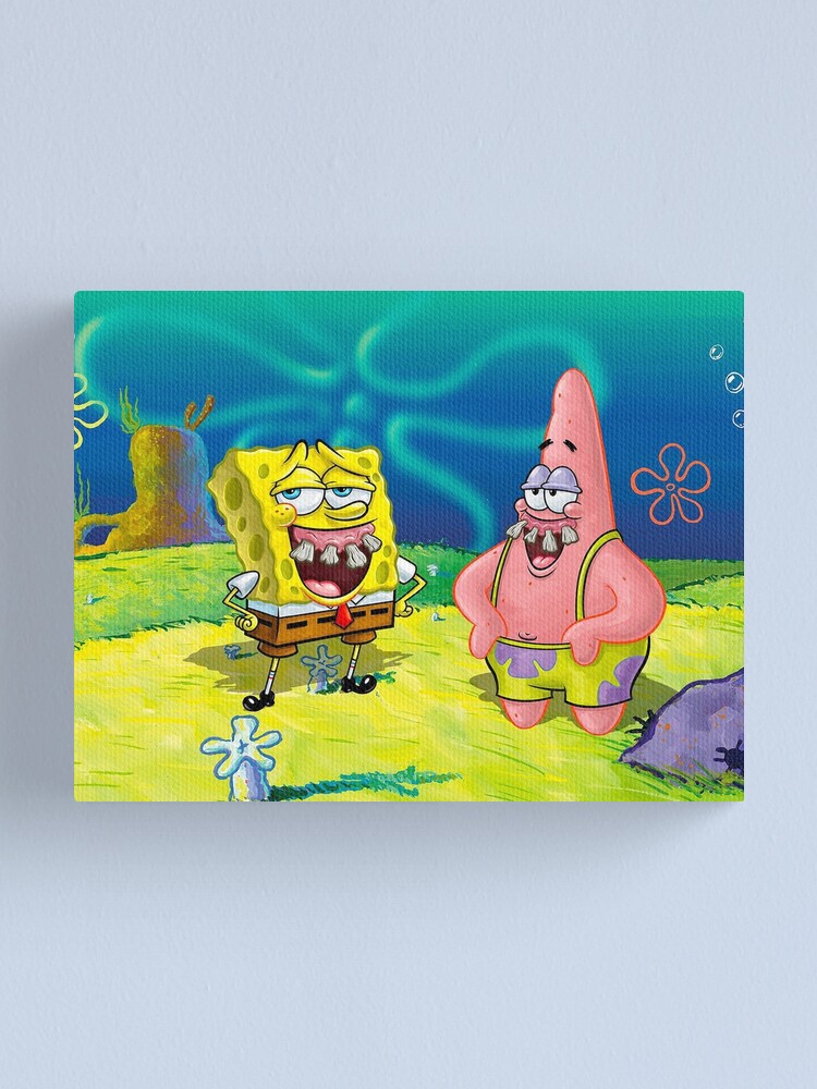"Hilarious Spongebob SquarePants and Patrick Star" Canvas Print for ...