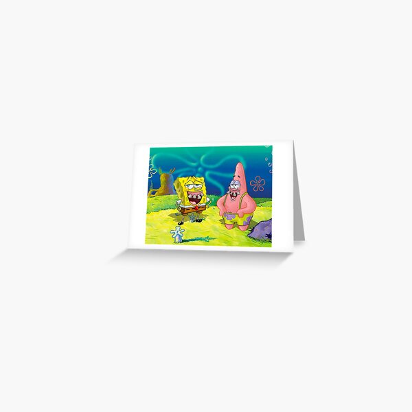 "Hilarious Spongebob SquarePants and Patrick Star" Greeting Card for ...
