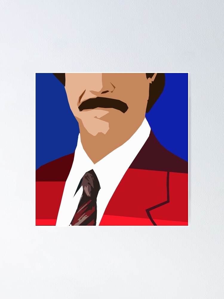 "The Anchorman" Poster by 45thAveArtCo | Redbubble