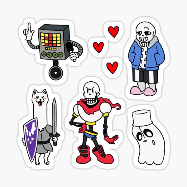 "Undertale Character Stickerpack (2 of 3)" Sticker for Sale by ...