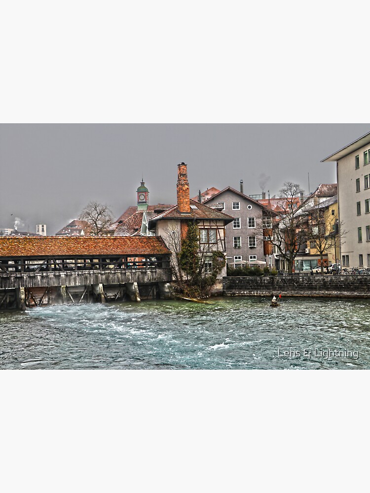 "Untere Schleuse Thun" Sticker for Sale by Sif-Thor | Redbubble