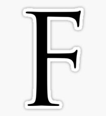 Letter F Stickers | Redbubble