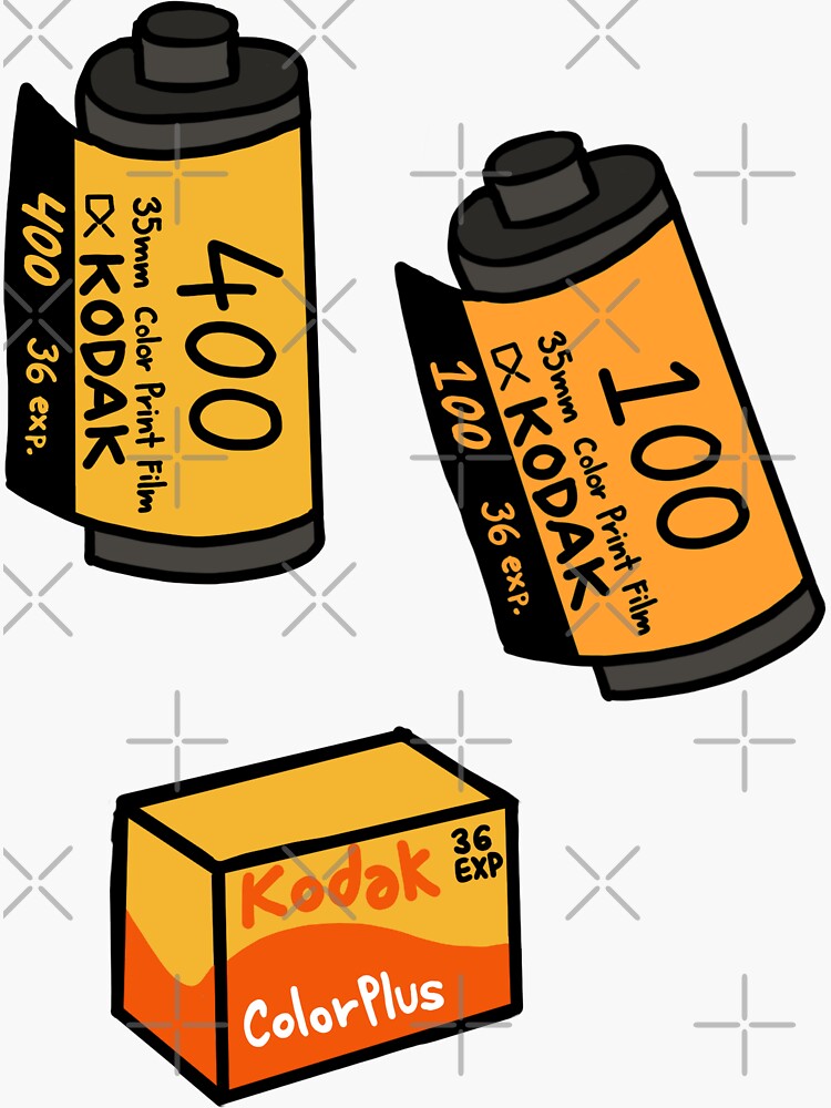 "Kodak Film Sticker Pack" Sticker by cleofrann | Redbubble