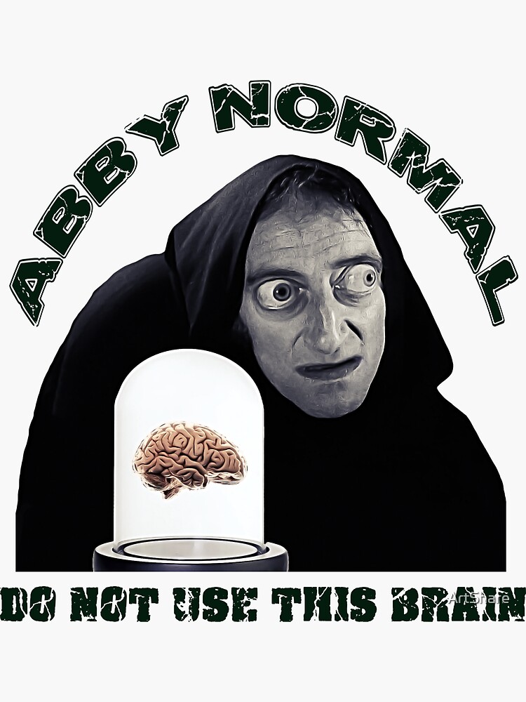 "Abby Normal" Sticker for Sale by ArtShare | Redbubble