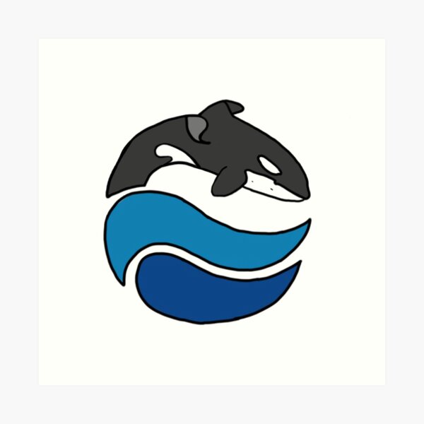 "Kalina Orca Vintage SeaWorld Logo" Art Print for Sale by tidaldreams ...