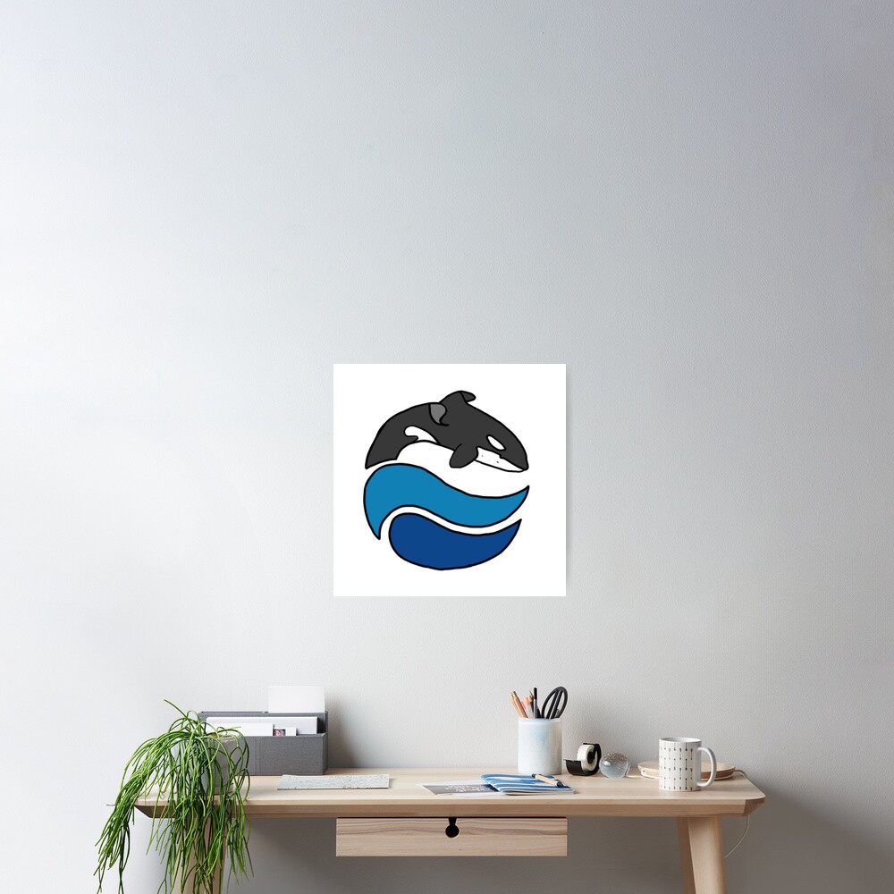 "Kalina Orca Vintage SeaWorld Logo" Poster by tidaldreams | Redbubble