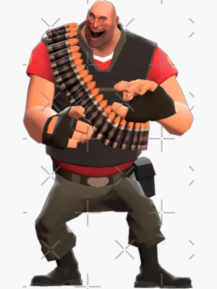 "TF2 Heavy Schadenfreude" Sticker by Dragard | Redbubble