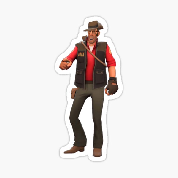 "TF2 Sniper Schadenfreude" Sticker by Dragard | Redbubble