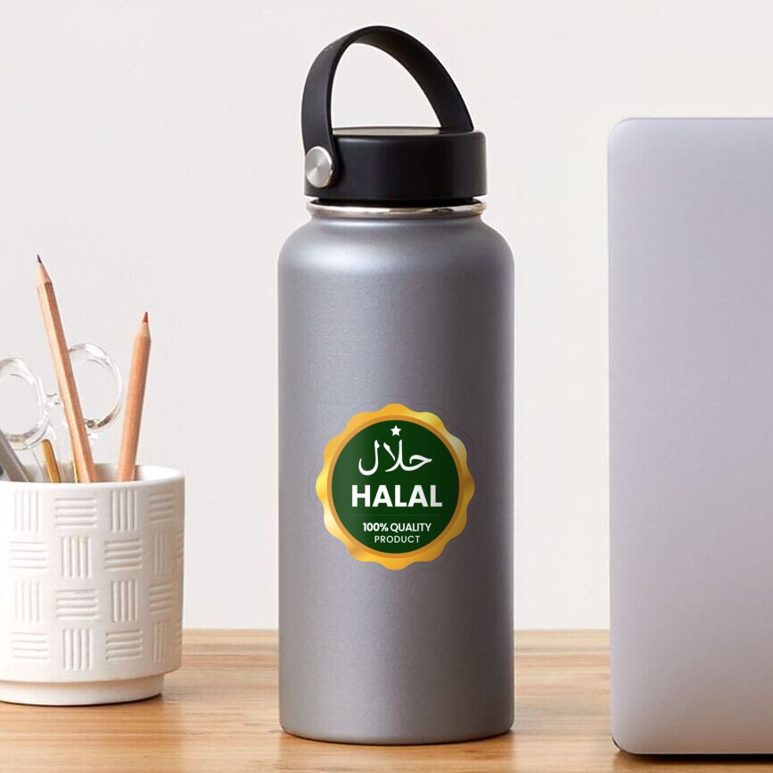 "Halal - 100% Halal" Sticker for Sale by amersoliman | Redbubble