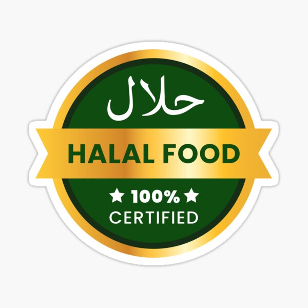 "Halal - 100% Halal - Halal Food" Sticker for Sale by amersoliman ...