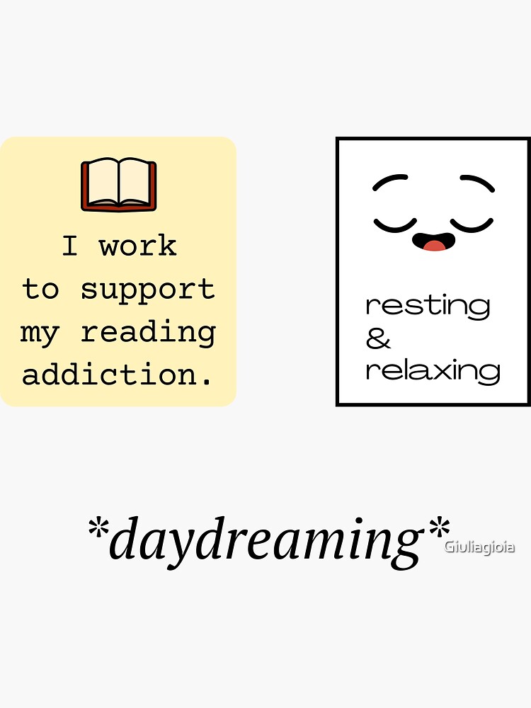 "Resting and relaxing - sticker pack" Sticker for Sale by Giuliagioia ...