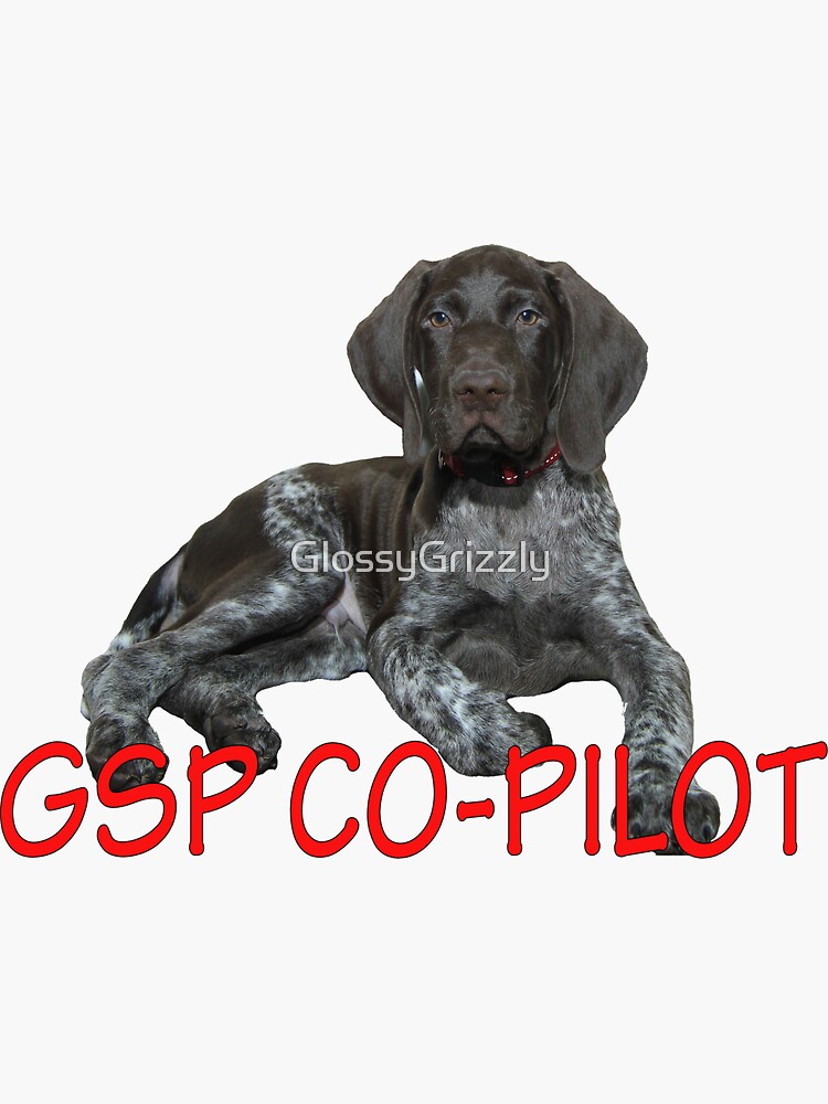 "Glossy Grizzly GSP co-pilot car sticker" Sticker for Sale by ...