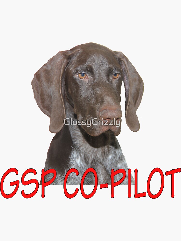 "Glossy Grizzly GSP co-pilot car sticker" Sticker for Sale by ...