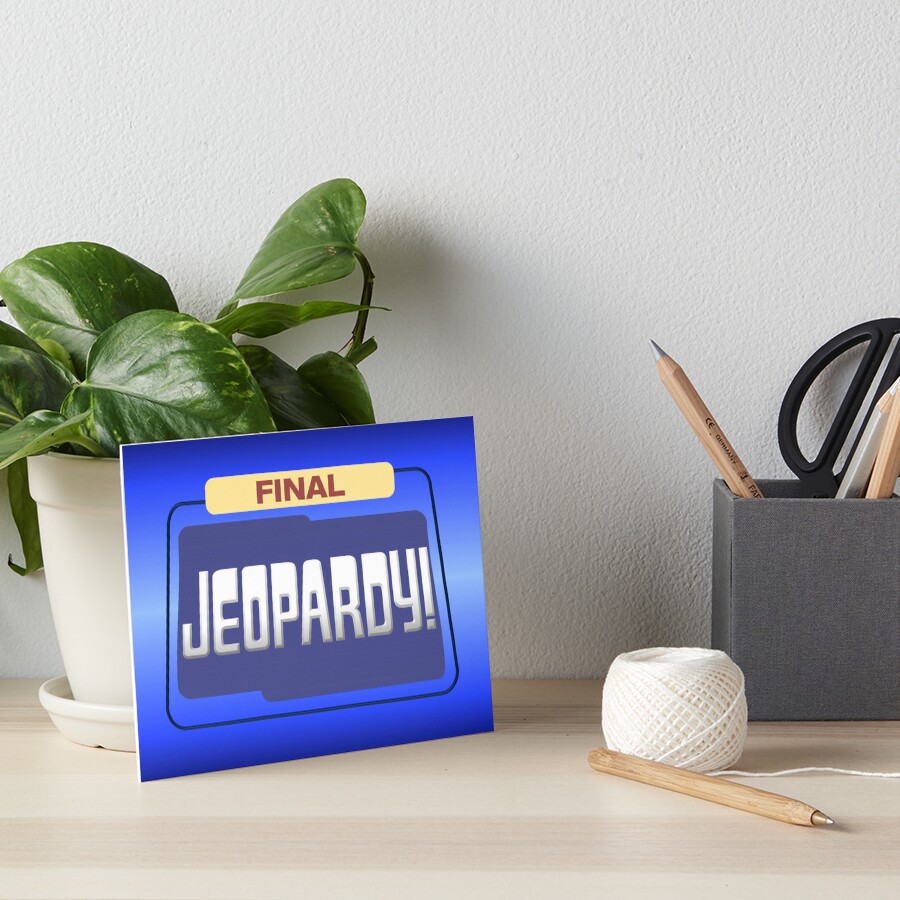 "Final Jeopardy" Poster for Sale by gameshowfan2001 | Redbubble