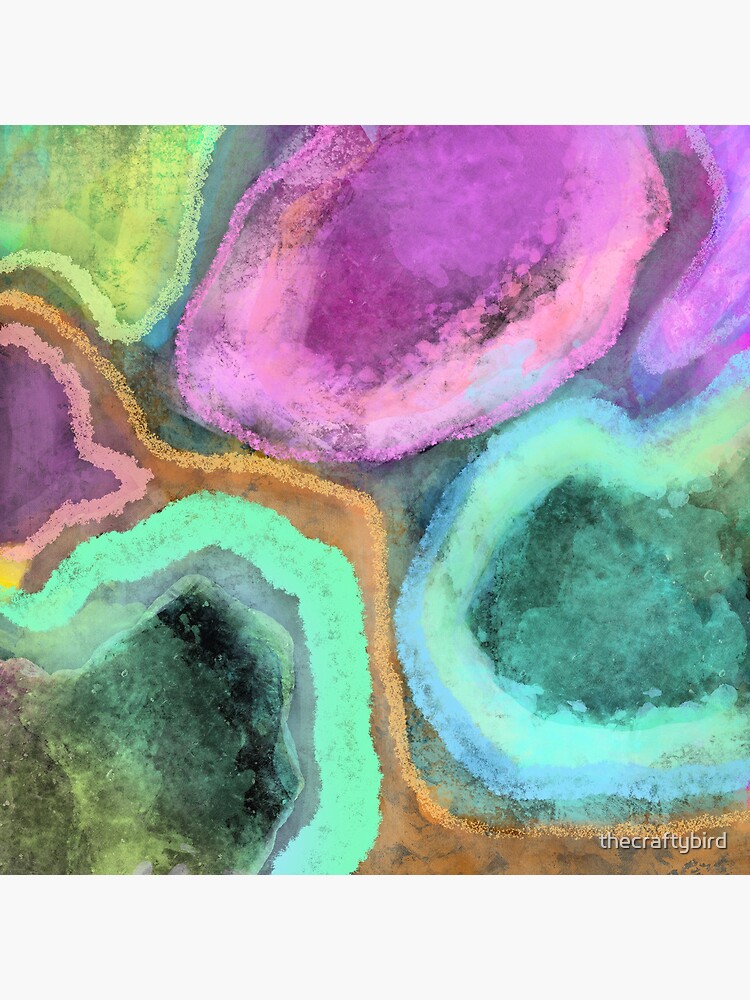 "Crystal Rainbow Rock Layers" Poster for Sale by thecraftybird | Redbubble