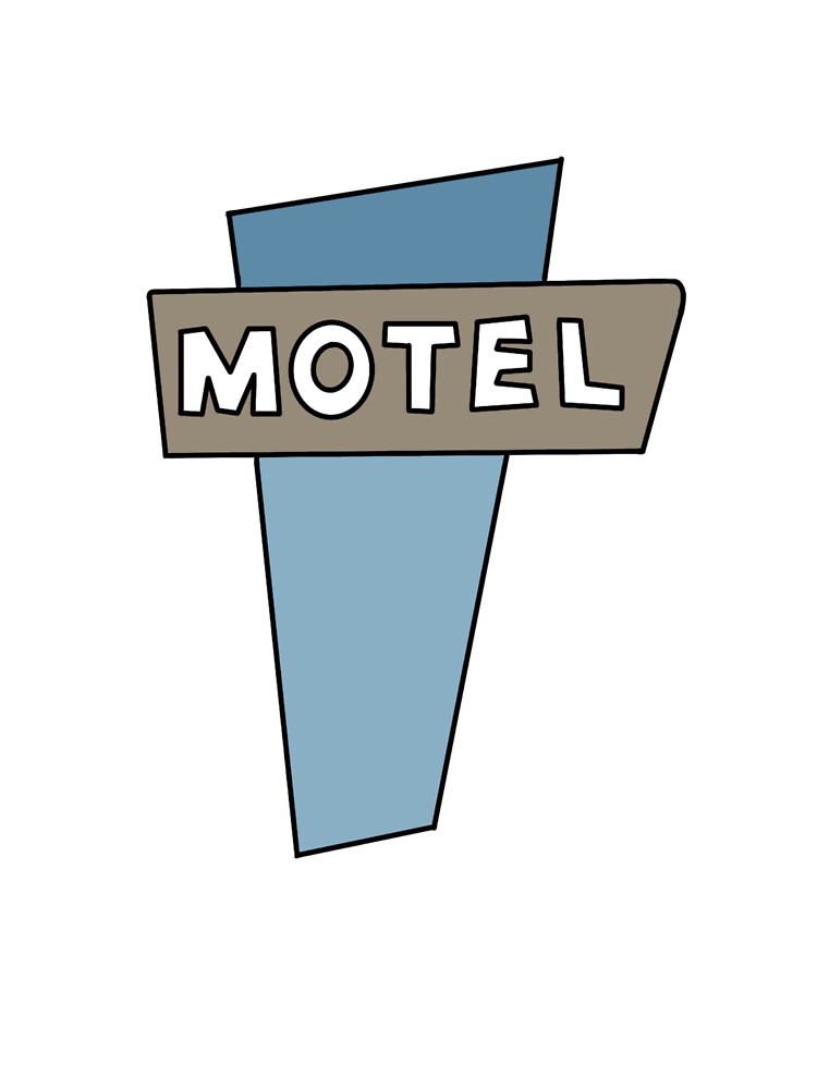 "Motel sticker" Sticker by Asiaazeleaa | Redbubble