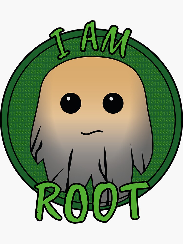 "I am Root" Sticker for Sale by code-x-tees | Redbubble