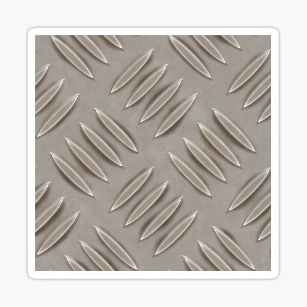"Metal diamond plate" Sticker for Sale by SamirHanusa | Redbubble