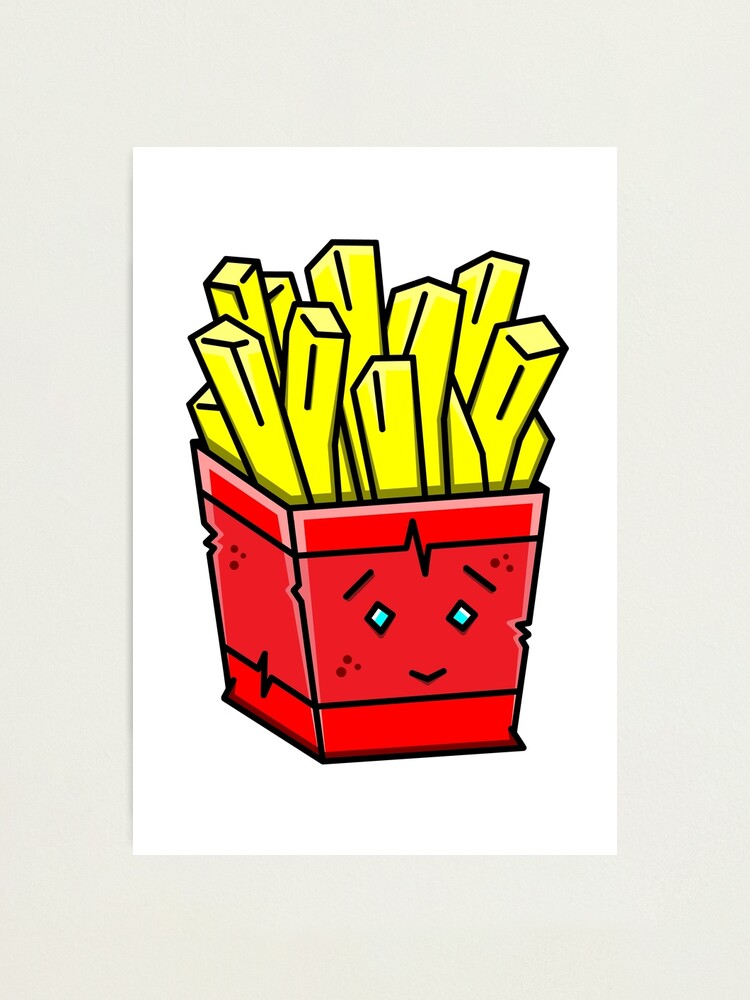 Impression photo « Frites salées mais souriantes un vendredi - Funny ...