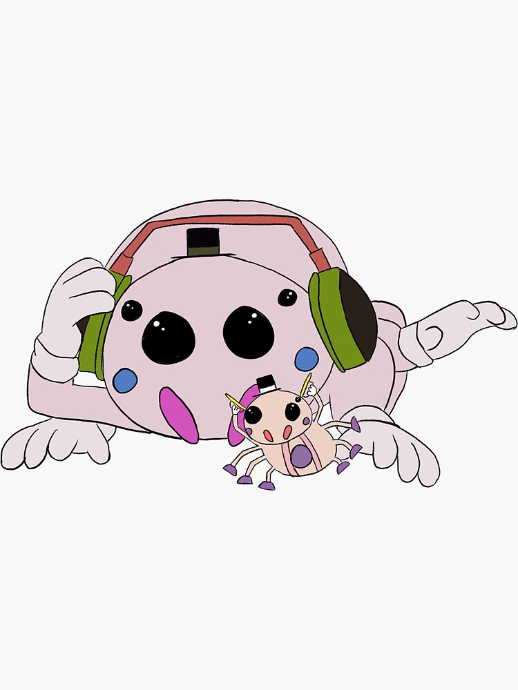 "Tiny Spider DJ Music Man" Sticker for Sale by Jolteon615 | Redbubble