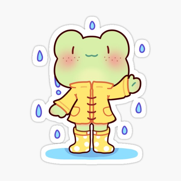 "Froggy wearing wellies!" Sticker for Sale by Adoreleena | Redbubble