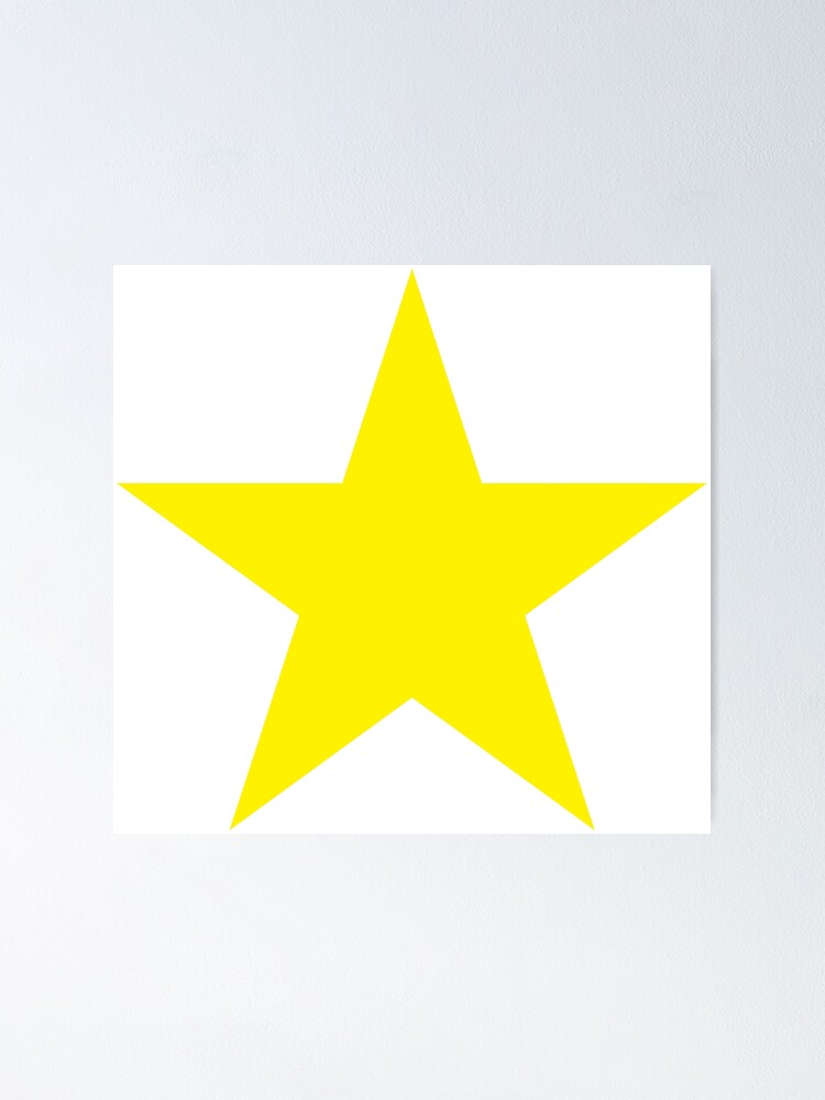 "Yellow Star military badge" Poster for Sale by DavidMay | Redbubble