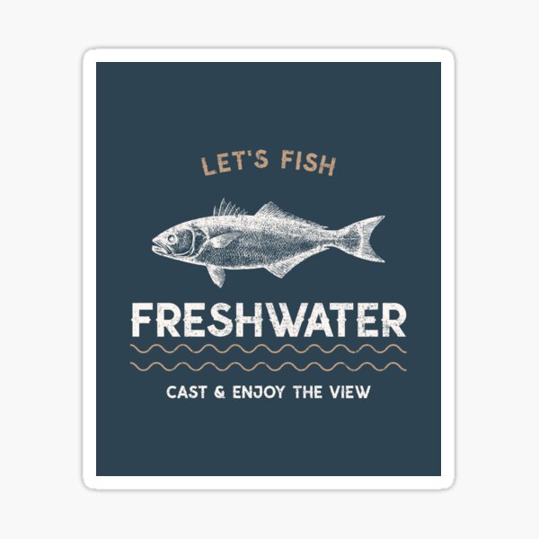 "Freshwater Fish" Sticker for Sale by DorRaqDesigns | Redbubble