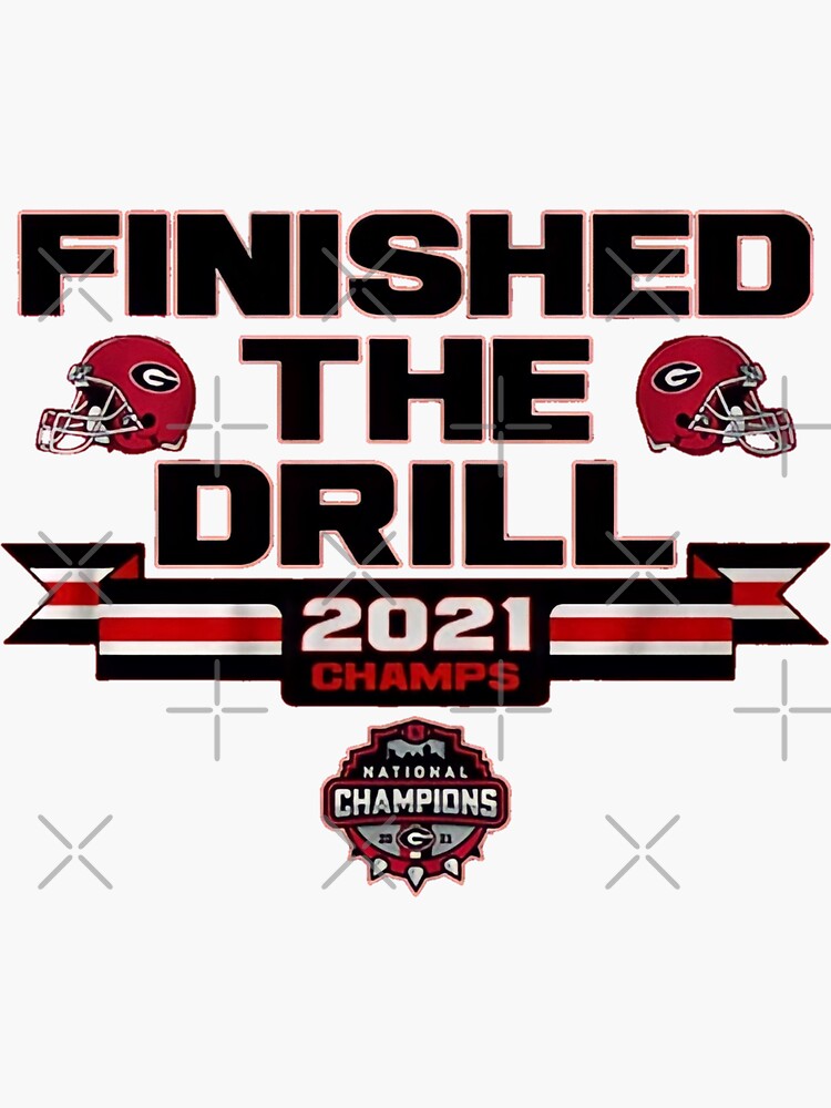 "Finished the drill" Sticker by Simo-Sam | Redbubble