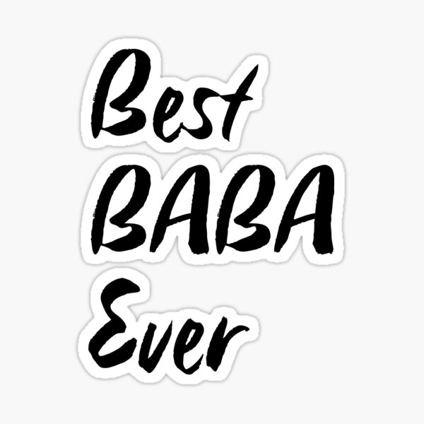 "Best BABA Ever - Persian art" Sticker by Elbenj | Redbubble