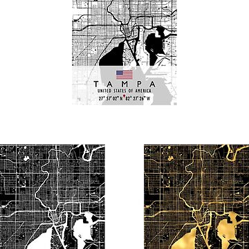 "TAMPA MAP USA Sticker Pack" Sticker for Sale by hatimelhag | Redbubble